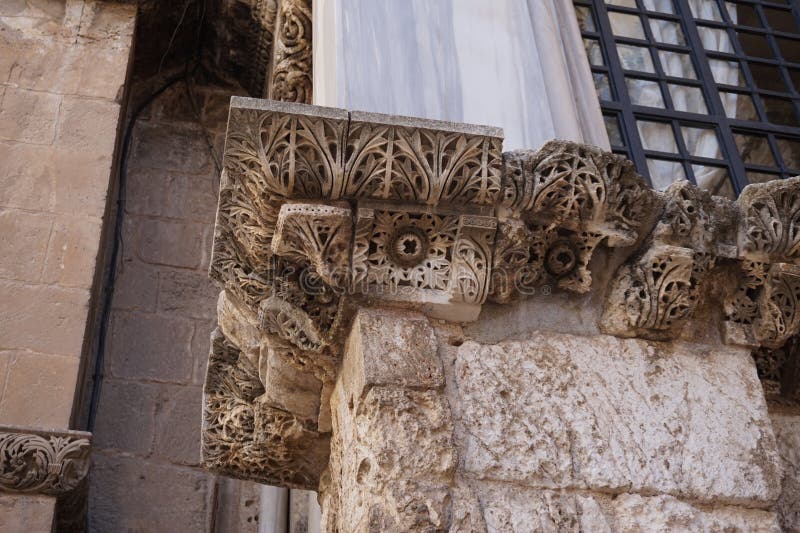 Stone Patterns on the Walls of the Old City in Jerusalem Stock Image ...