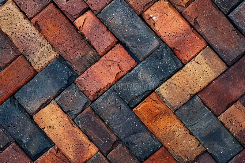 Stone Paved Block Floor Texture Background with Generative AI Stock ...