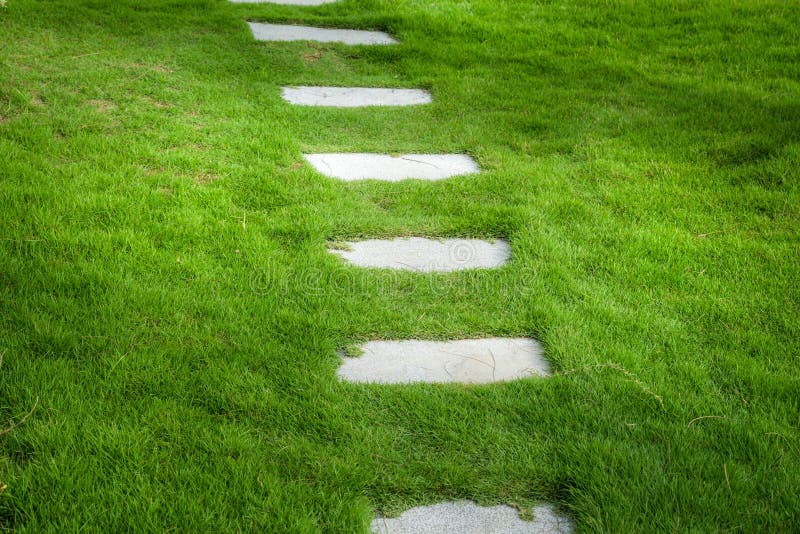 Stone Paved Path To the Villa at Tropical Resort Stock Photo - Image of ...