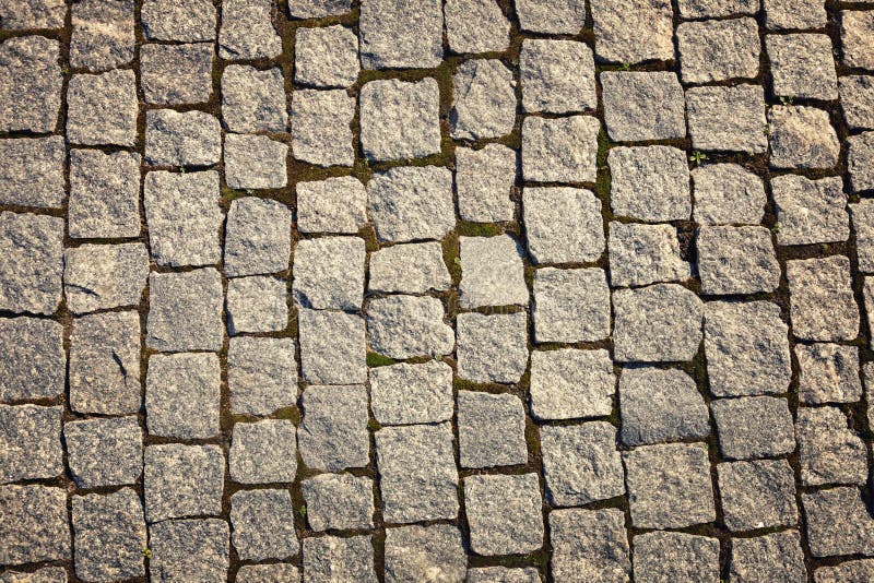 Stone-paved road surface stock photo. Image of cobblestone - 42133556