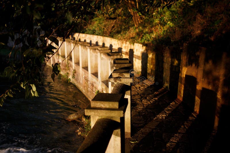 A Stone Pavement, a Path by the River. Stock Image - Image of beauty ...