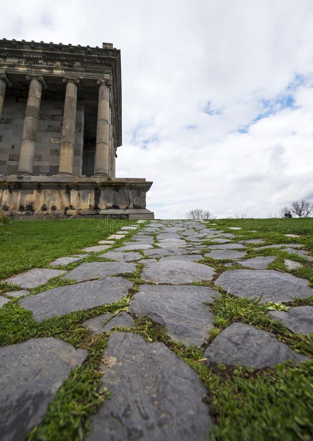Stone Pavement in Perspective. Old Stone Road Stock Photo - Image of ...