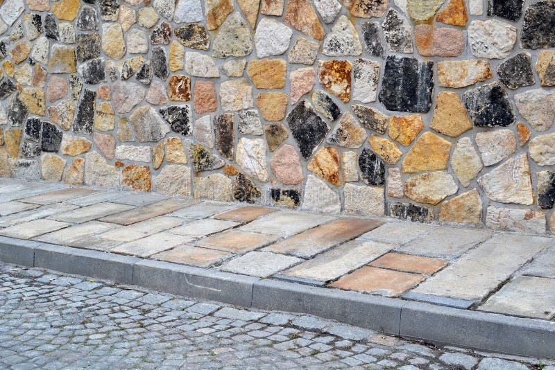 Stone Pavement - Perspective Stock Image - Image of paving, floor: 60681119