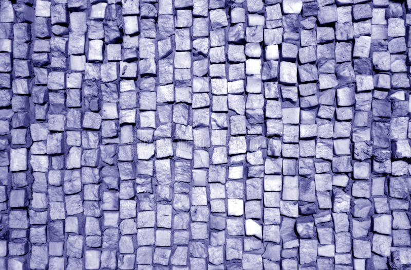Stone Pavement Surface in Blue Tone Stock Image - Image of rock, shape ...