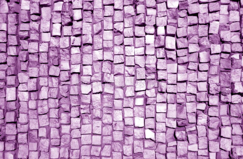 Purple Pavement Close-up Surface. Stock Image - Image of paving, cobble ...