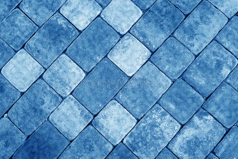 Stone Pavement Texture in Navy Blue Tone Stock Image - Image of ...