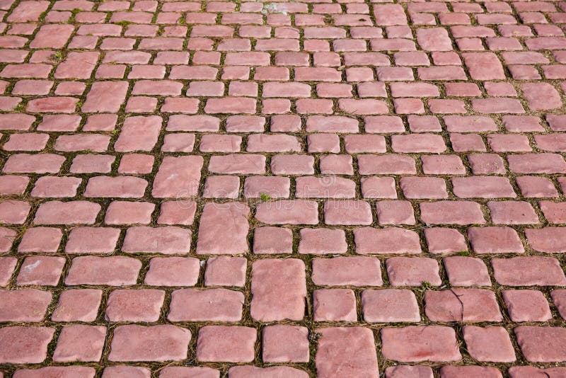 Red Granite Pavement Texture Stock Photo - Image of backdrop, aged ...