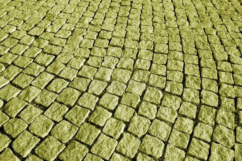 Stone Pavement Texture in Yellow Tone Stock Photo - Image of ...