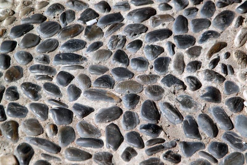 Stone Paving Background - Granite Cobblestone Pattern on the Floor ...