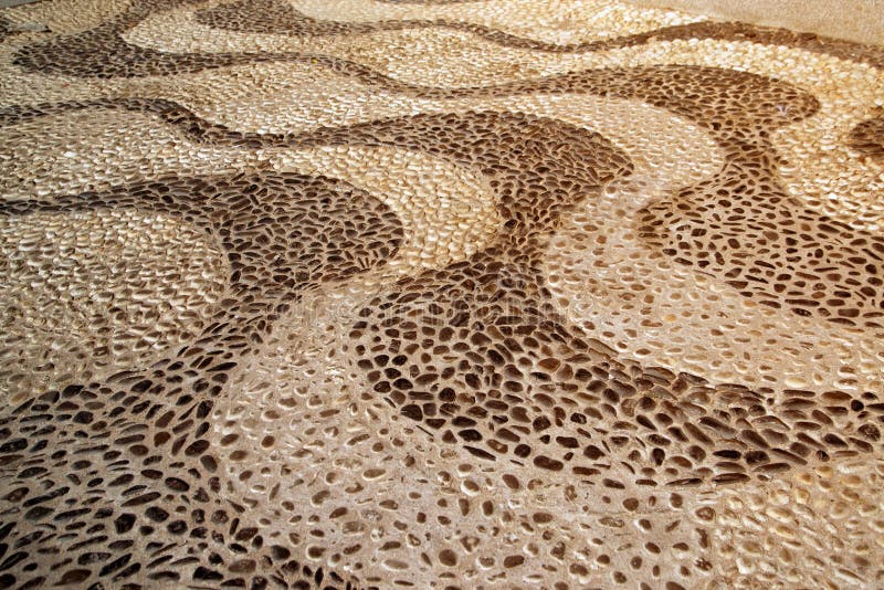 Stone Paving Background - Granite Cobblestone Pattern in Thailand ...