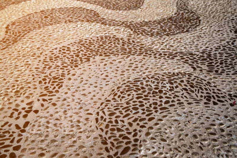 Stone Paving Background - Granite Cobblestone Pattern in Thailand ...