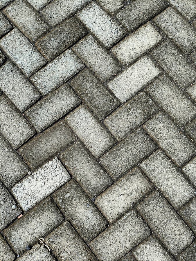 Stone Paving Outdoor Herringbone Texture Background Stock Image - Image ...