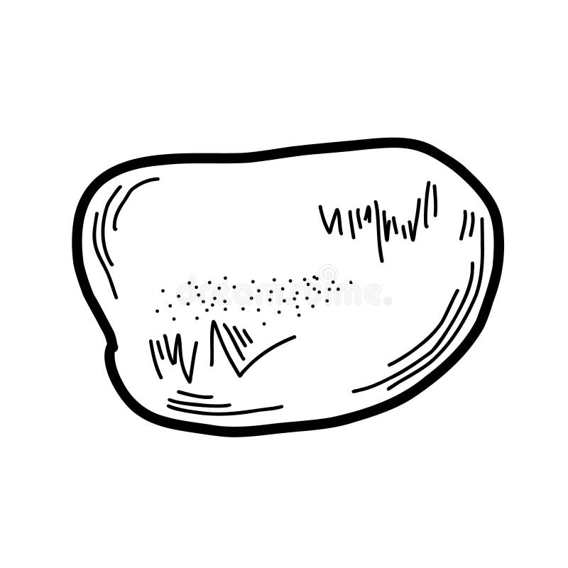 Stone Sketch. Vector Illustration in the Style of a Doodle Stock Vector ...