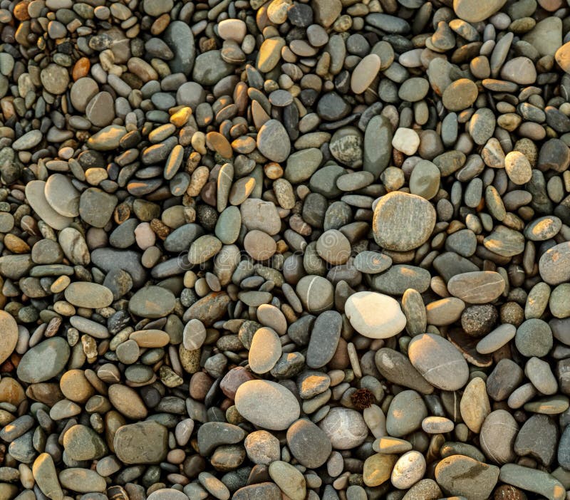 Stone Pebbles on the Seashore As an Abstract Background Stock Image ...