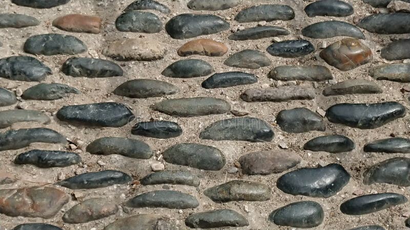Stone peebles as footpath stock image. Image of ancient - 170868353