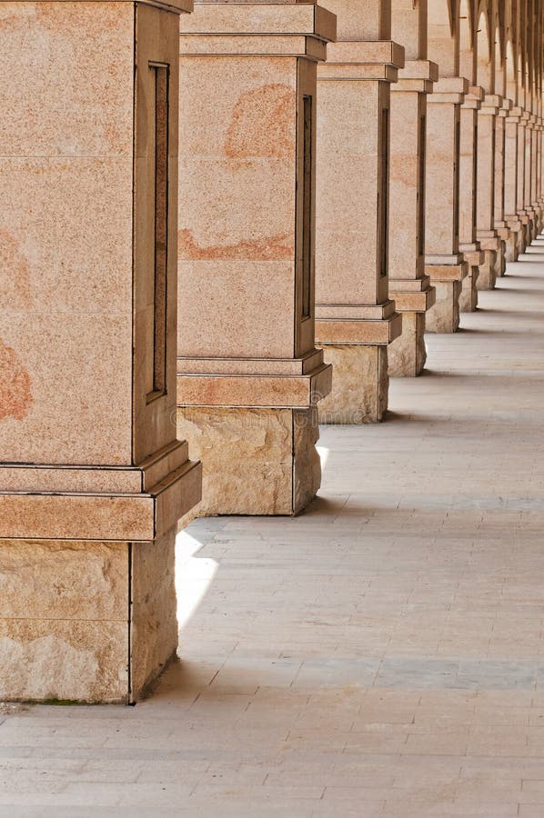 Stone Pillars stock photo. Image of straight, white, pillars - 25574190