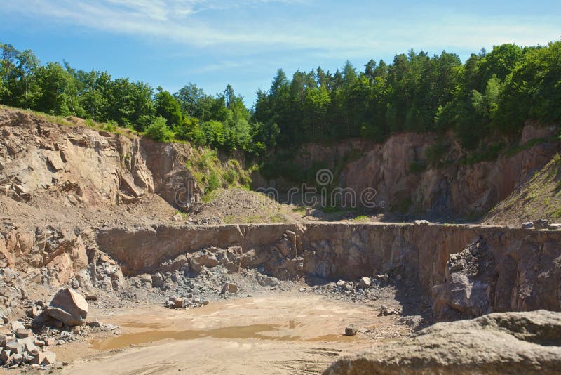 Stone pit stock photo. Image of industry, materials, forest - 42420384