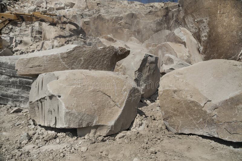 Stone pit - Quarry stock image. Image of machinery, landscape - 39936805