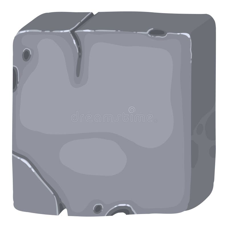 Stone Plate, Board, Banner for Games. GUI Design Element Stock ...