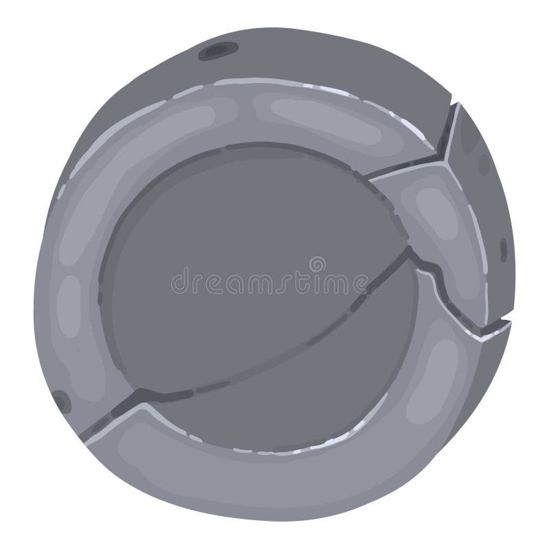 Stone Plate, Board, Banner for Games. GUI Design Element Stock Vector ...