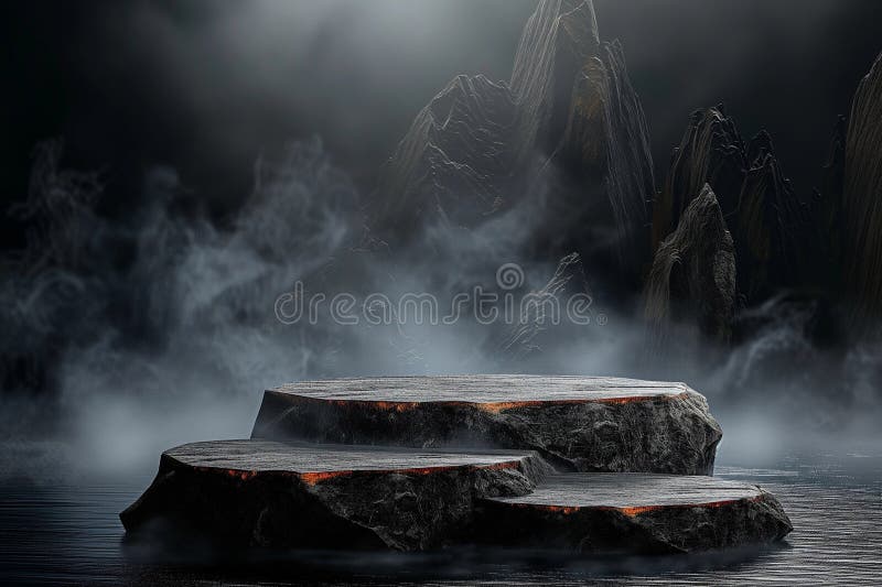 Stone platform pedestal stock photo. Image of dark, shady - 298988794