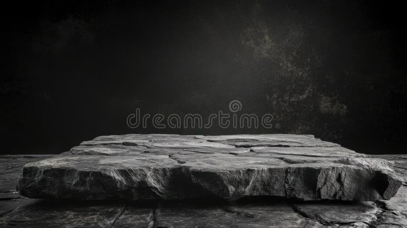 Stone Platform for Product Display with Minimalist Style and Dark ...