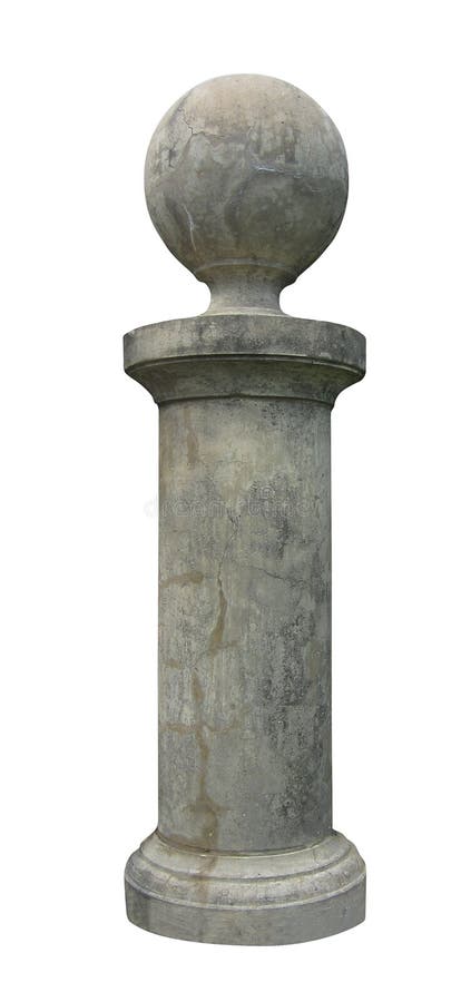 Stone Post stock photo. Image of detail, symetrical, ball - 63322842