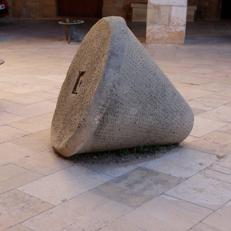 Stone for pressing oil stock image. Image of stone, pressing - 71121721