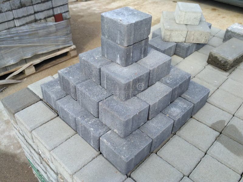 Stone Pyramid. Paving Stones. Bricks Stock Photo - Image of paving ...
