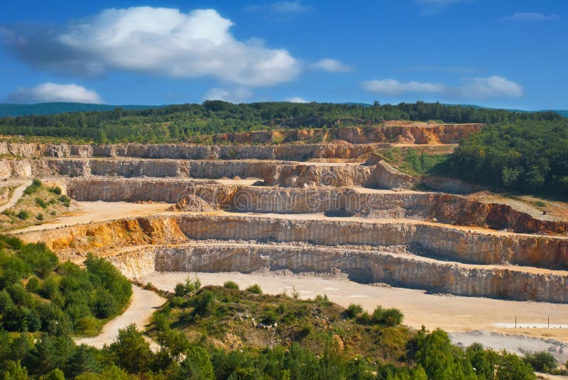 Stone quarry stock photo. Image of outdoor, sand, excavating - 19962972