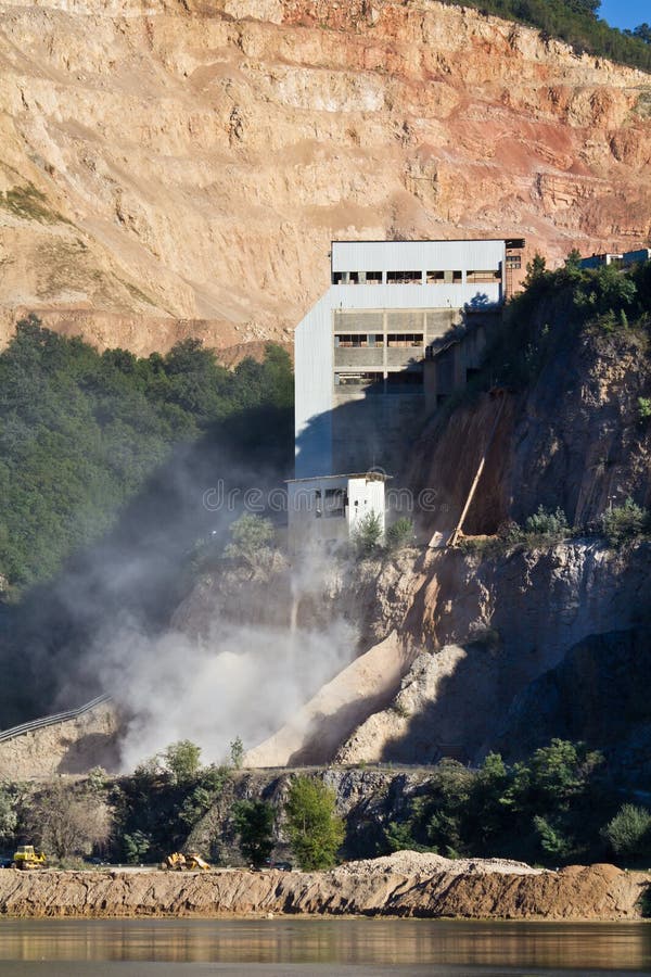 Stone quarry stock image. Image of resource, danube, miner - 22624937