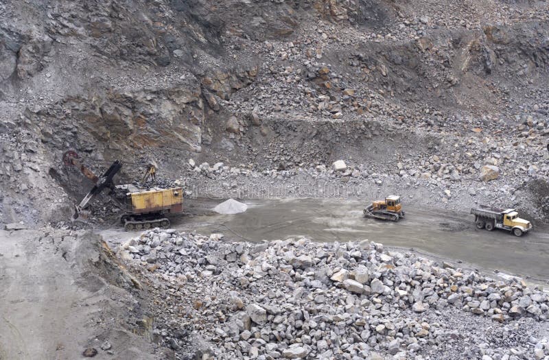 Stone quarry stock image. Image of mineral, dirt, quarry - 4725181