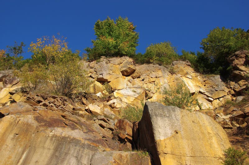 Stone quarry 3 stock photo. Image of line, cracked, geological - 100909850