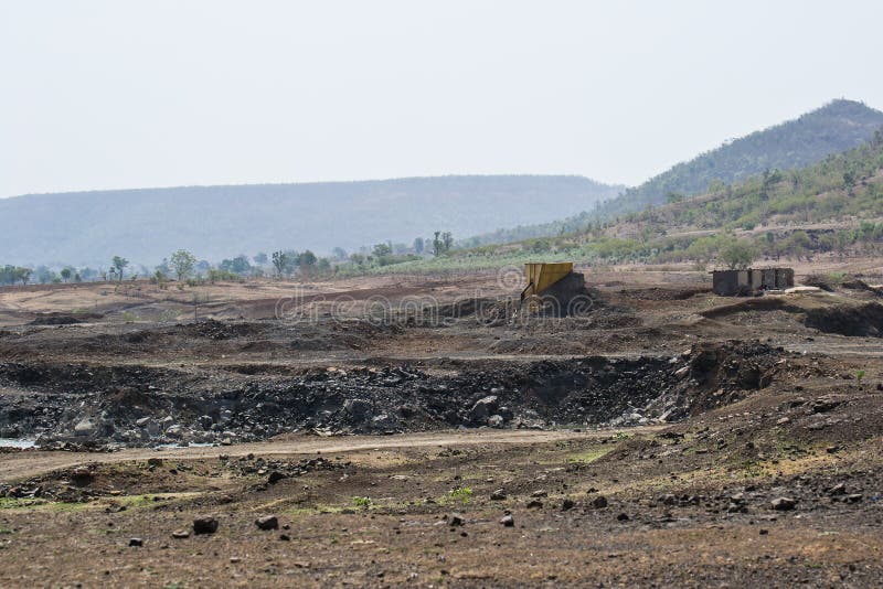 Stone Quarry and Mining Site Stock Image - Image of destruction, forest ...