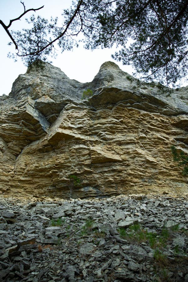 Stone quarry mountain stock image. Image of stones, rock - 266278297
