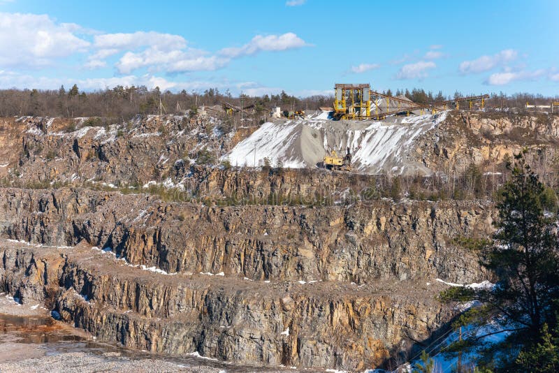 Stone Quarry for the Production of Crushed Stone and Gravel for Use in ...