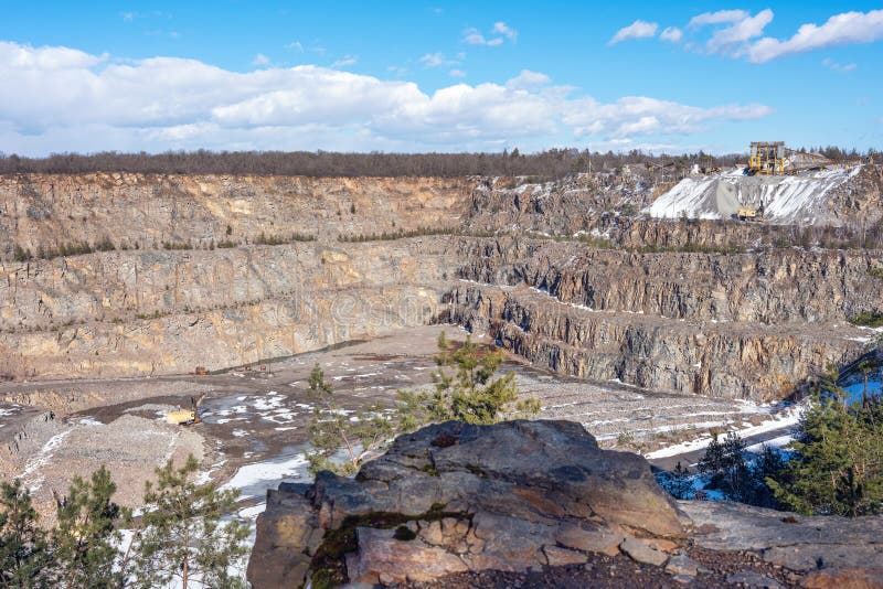 Stone Quarry for the Production of Crushed Stone and Gravel for Use in ...