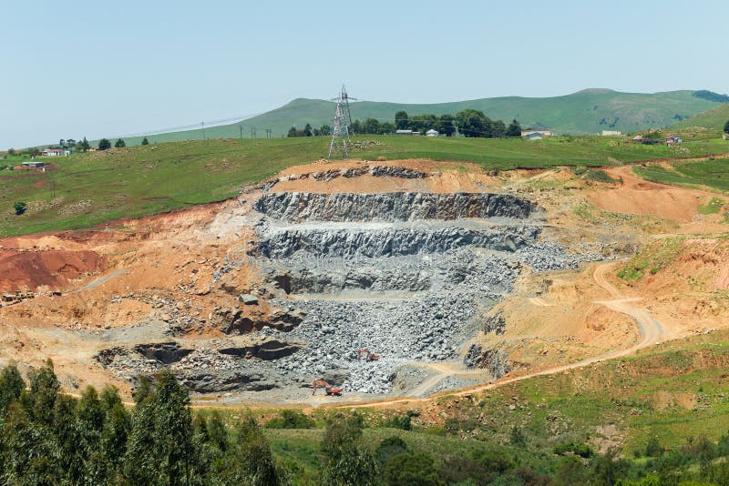 Stone Quarry stock image. Image of danger, quarry, opencast - 82240711