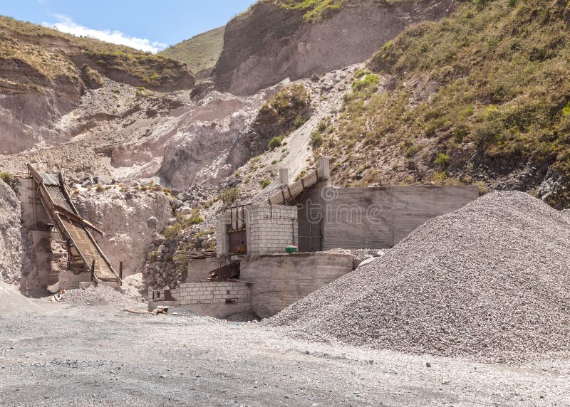 View of Limestone Quarry stock photo. Image of mining - 44127812