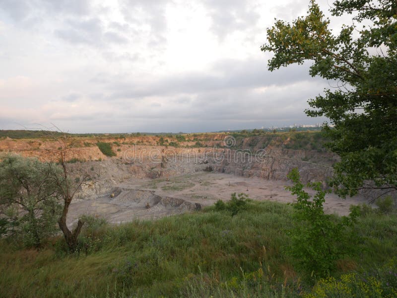 Stone Quarry Top View Mining Top View Stock Image - Image of landscape ...