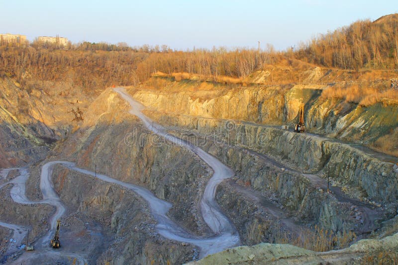Stone quarry stock photo. Image of block, gravel, granite - 70012752