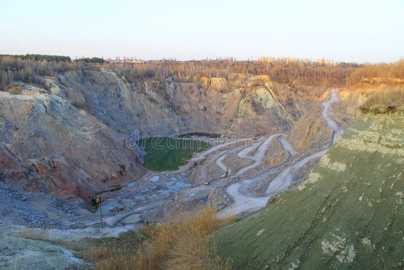 Stone quarry stock image. Image of natural, mineral, kremenchug - 70898879