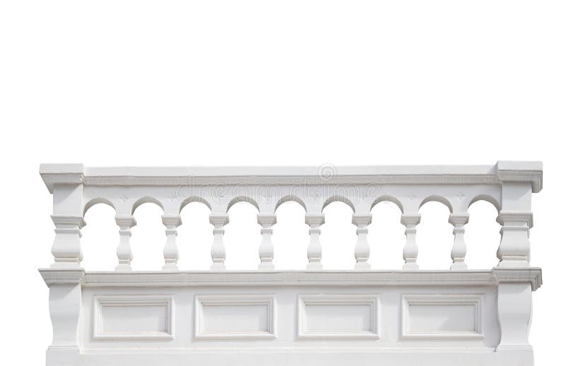 Stone railing isolated stock photo. Image of baroque - 298537052