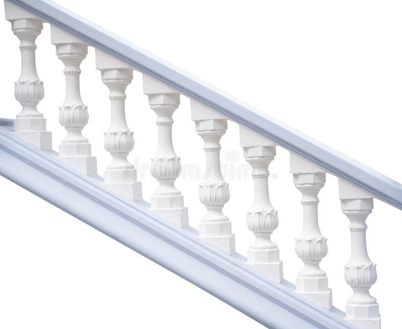 Stone railing isolated stock image. Image of engineering - 313504067