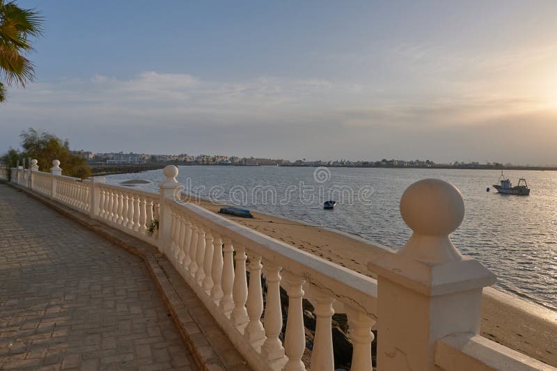 Stone Railing on a Seafront Promenade Stock Photo - Image of otranto ...