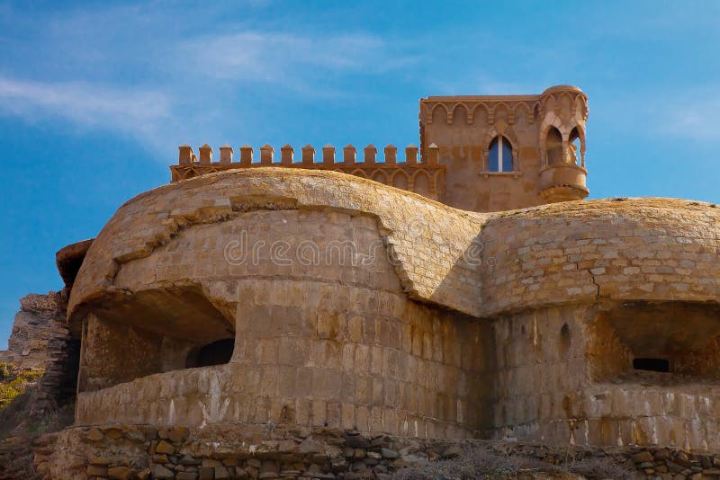 Ancient Castle in Tarifa Spain Stock Image - Image of landmark, castle ...