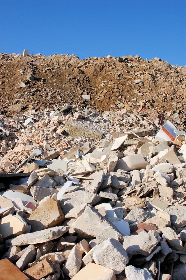 Stone recycling stock image. Image of garbage, stone, sand - 3960743