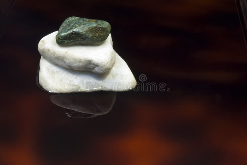 Stone and reflections stock image. Image of tranquility - 12666271