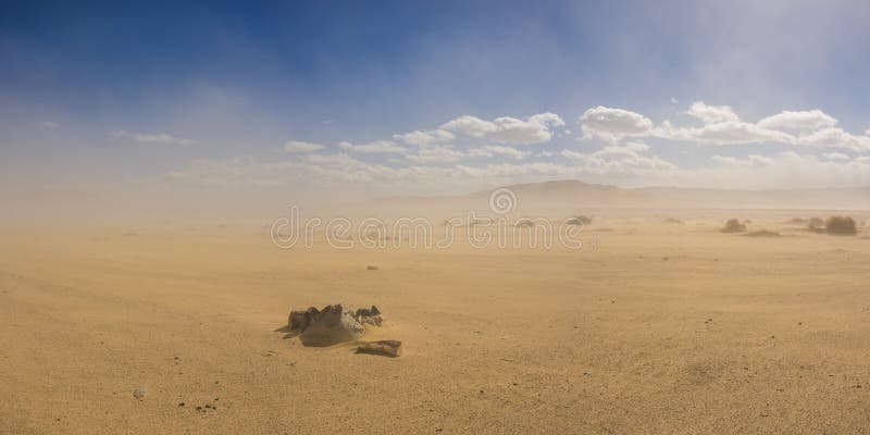 Sand Desert in Wind Storm stock photo. Image of nature - 110505612