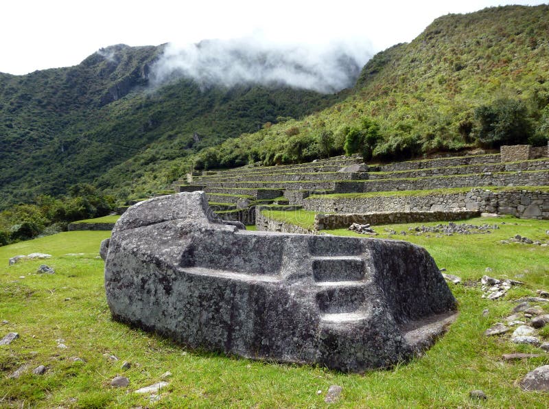 Stone for Rituals and Sacrifices in Machu Picchu Stock Image - Image of ...